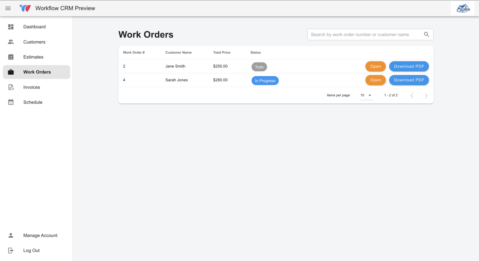 Home - My Workflow CRM